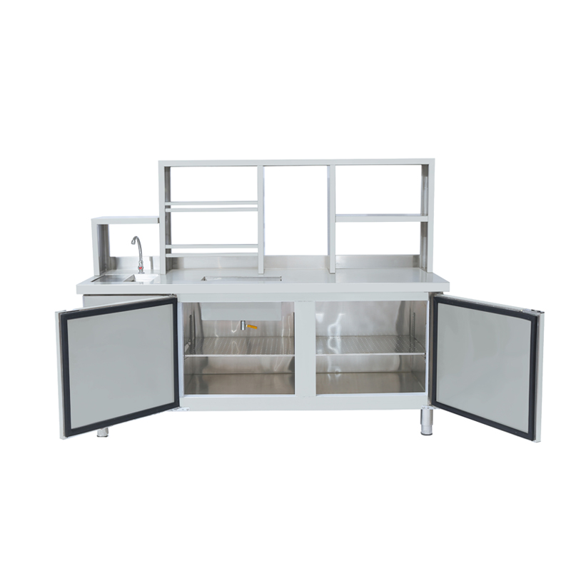 Stainless Steel Display Table Milk Tea Counter Design /Sweet Shop ...